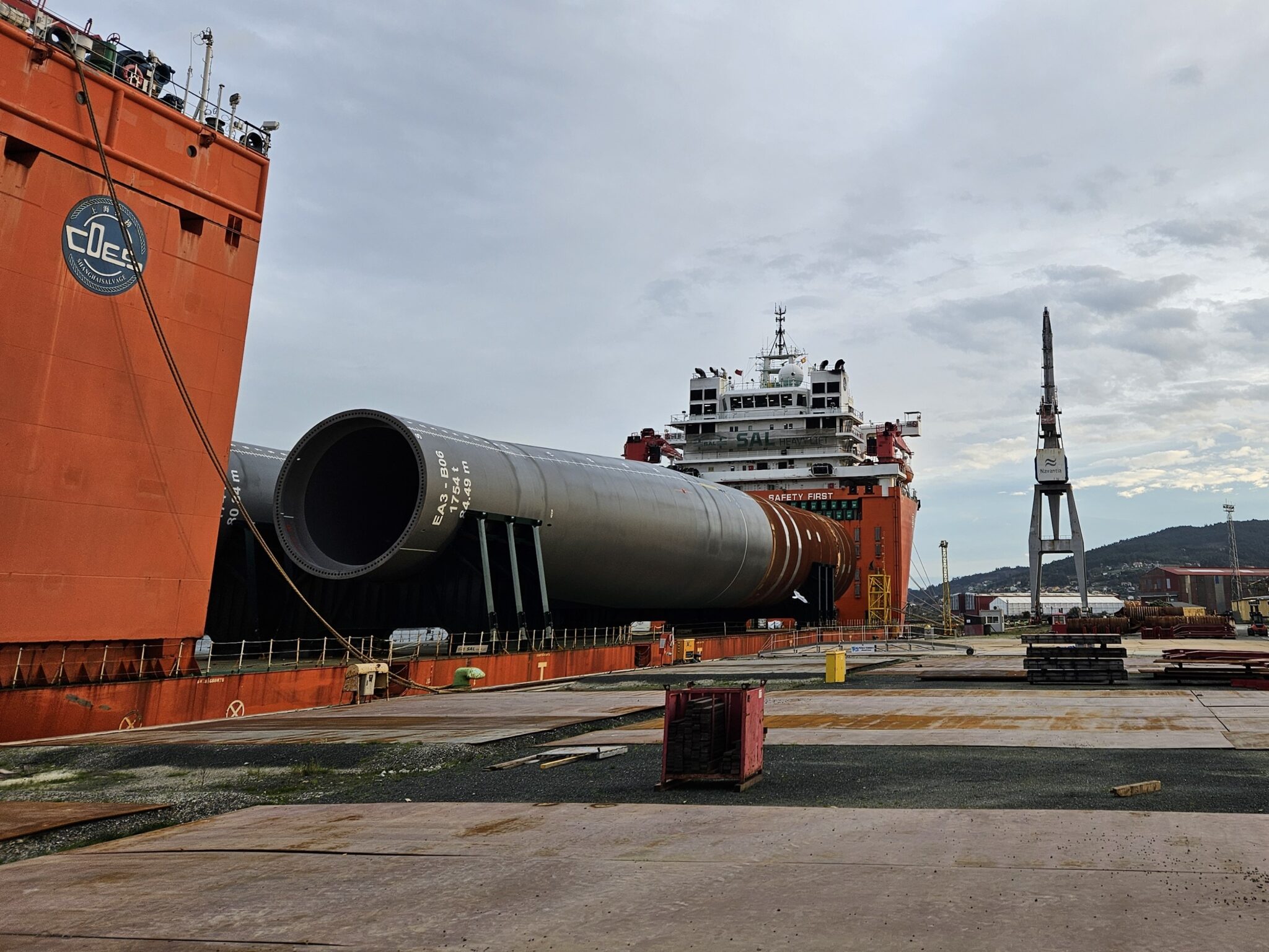 Navantia and Windar deliver monopiles for East Anglia Three